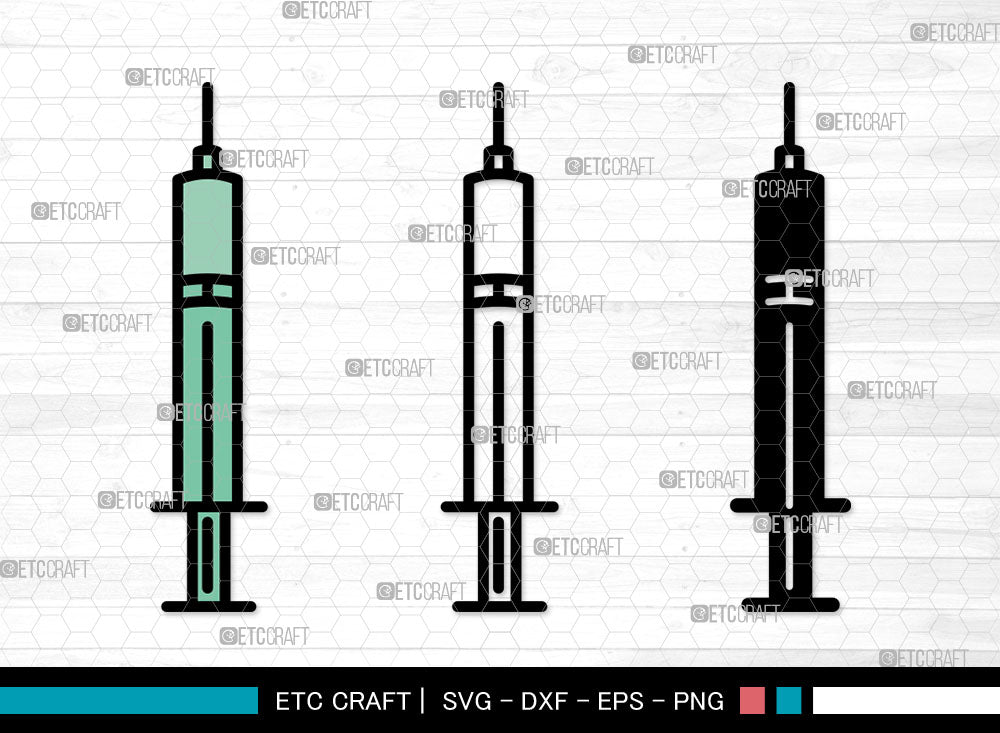 Syringe Icons Color, Syringe Svg, Vaccination Svg, Syringes, Hypodermic ...
