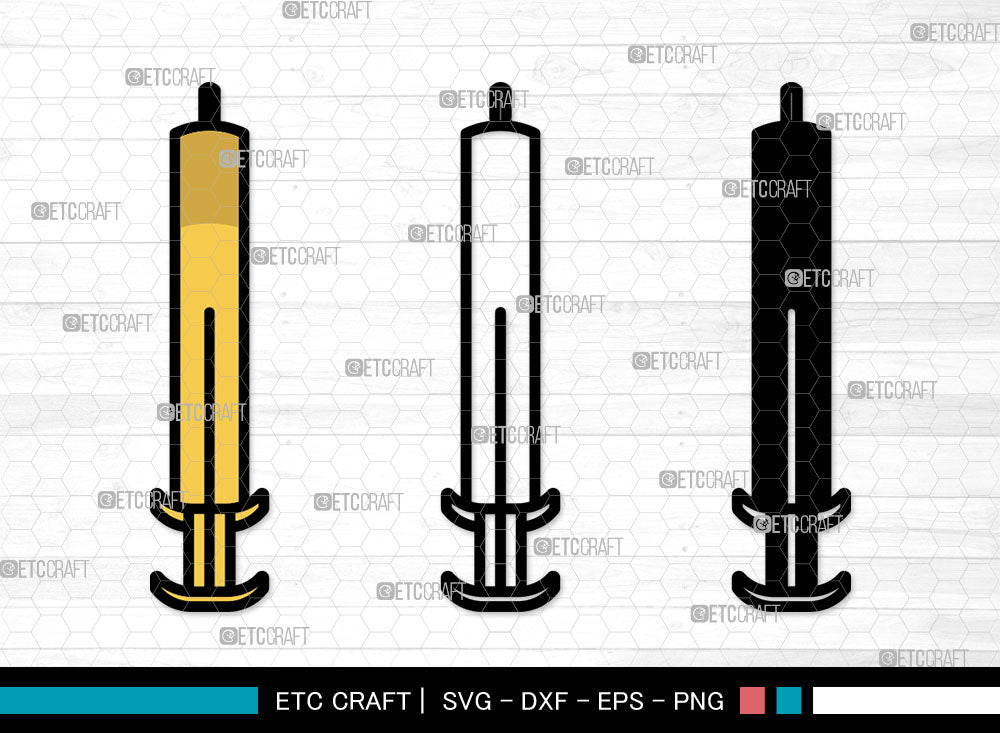 Syringe Icons Color, Syringe Svg, Vaccination Svg, Syringes, Hypodermic ...
