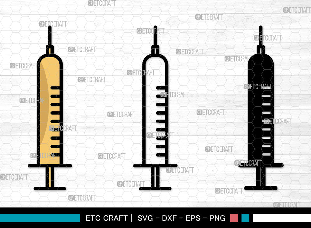 Syringe Icons Color, Syringe Svg, Vaccination Svg, Syringes, Hypodermic ...