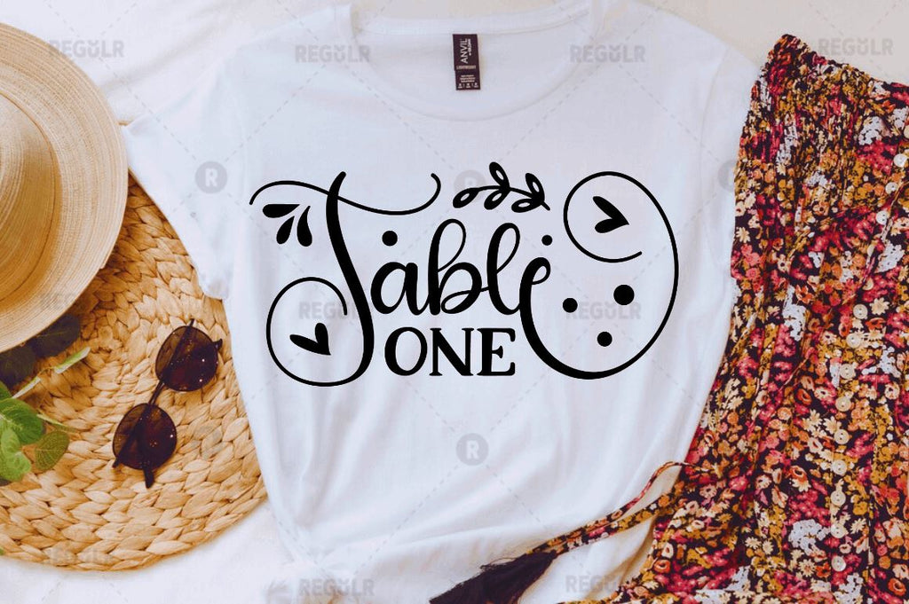 Table one SVG - So Fontsy