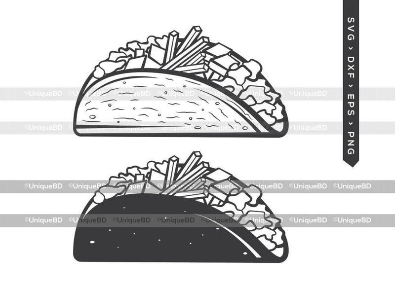 Tacos SVG Cut File | Mexican Food Svg | Taco Tuesday Svg | Tacos Svg | Taco Svg | Dxf | Eps ...