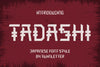 TADASHI Faux Japanese Font - So Fontsy
