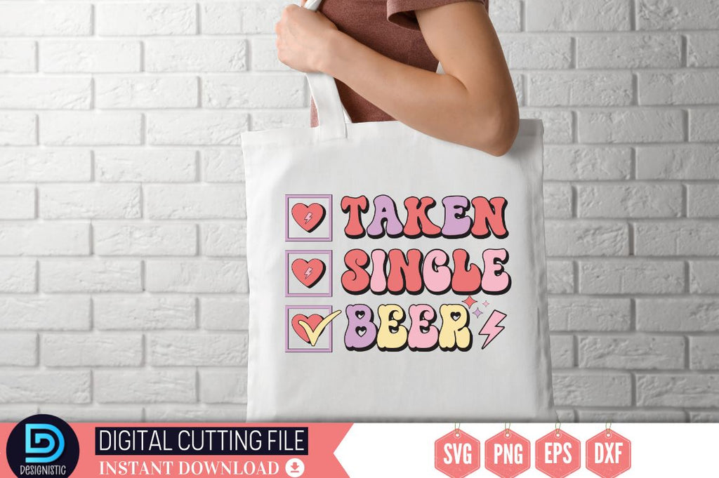 Taken single beer SVG - So Fontsy