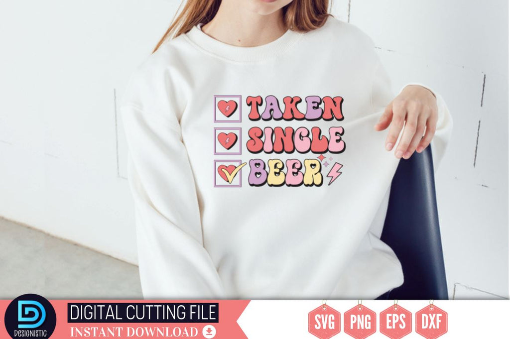 Taken single beer SVG - So Fontsy