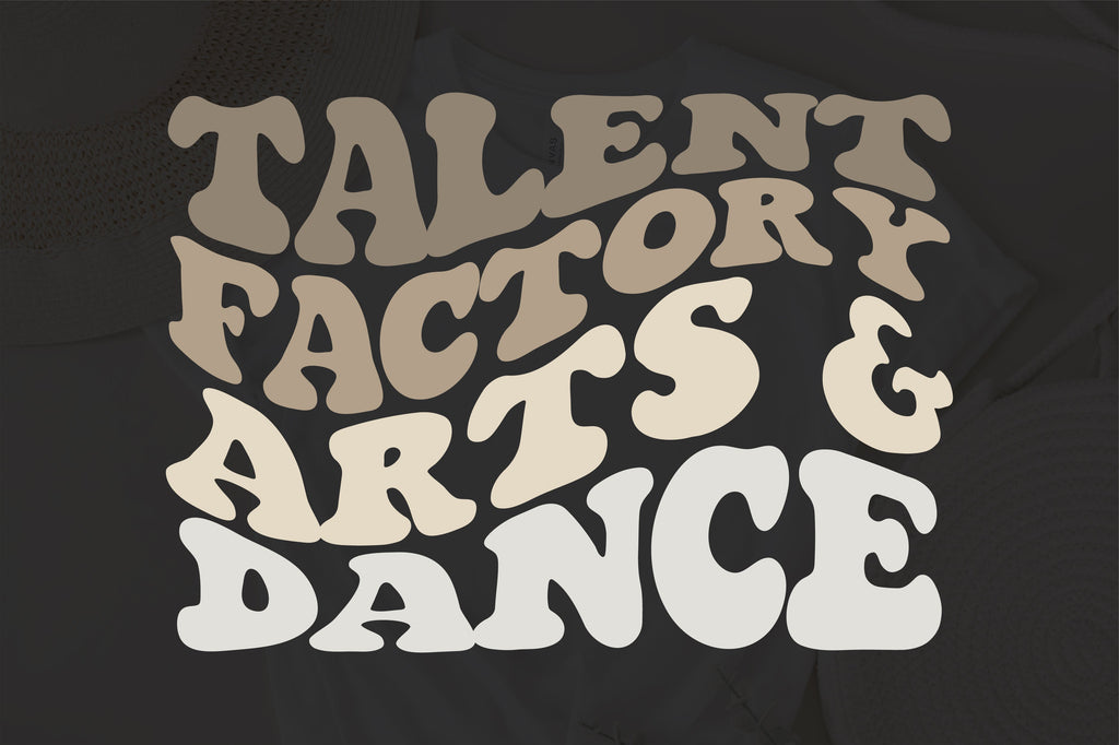 Talent factory arts & dance svg wavy style svg, EPS PNG Cricut Instant ...