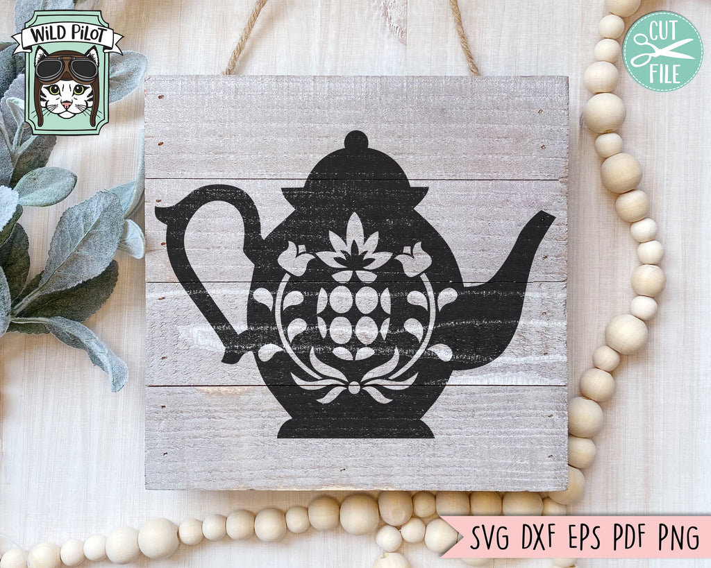 Tea Party SVG Cut File - So Fontsy