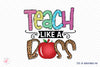 Teach Like a Boss PNG - Teacher Sublimation Design - So Fontsy