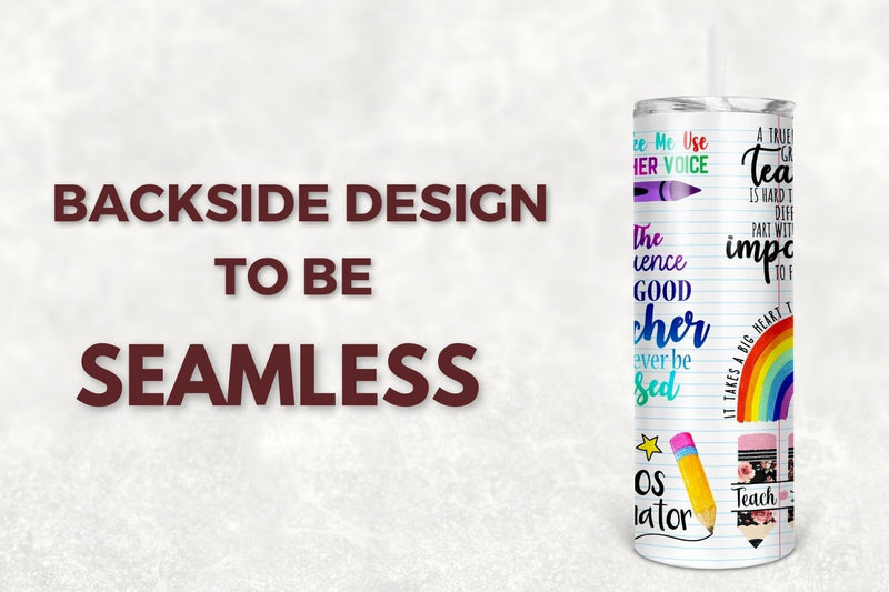 Teacher 20 oz Skinny Tumbler Bundle, Teacher Life Back To School ...