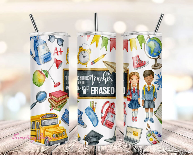 Teacher 20oz Skinny Tumbler PNG Digital Design for Sublimation ...