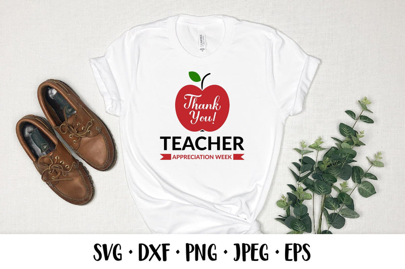 Teacher Appreciation Week SVG. Gift for teacher - So Fontsy