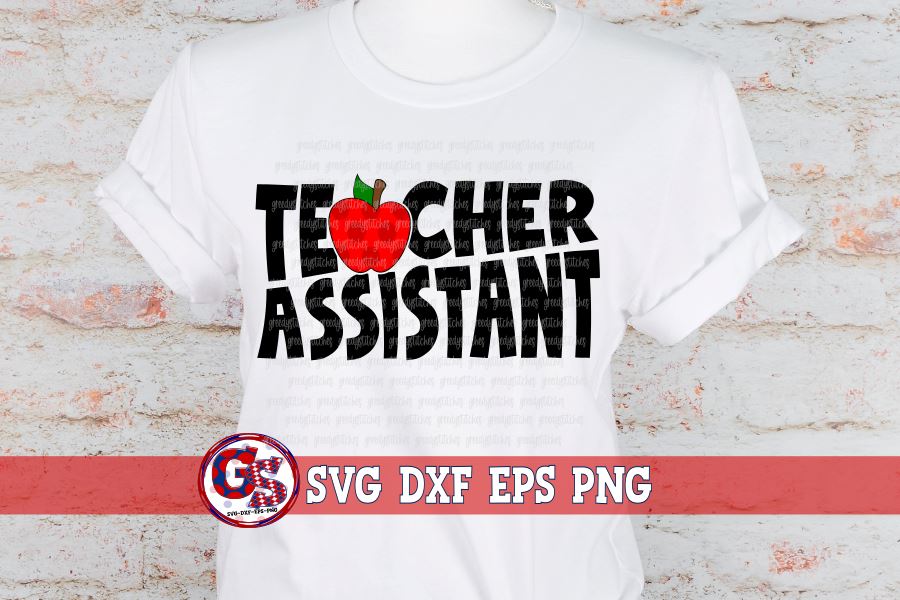 Teacher Assistant SVG DXF EPS PNG - So Fontsy