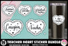 Teacher Heart Sticker Bundle - So Fontsy