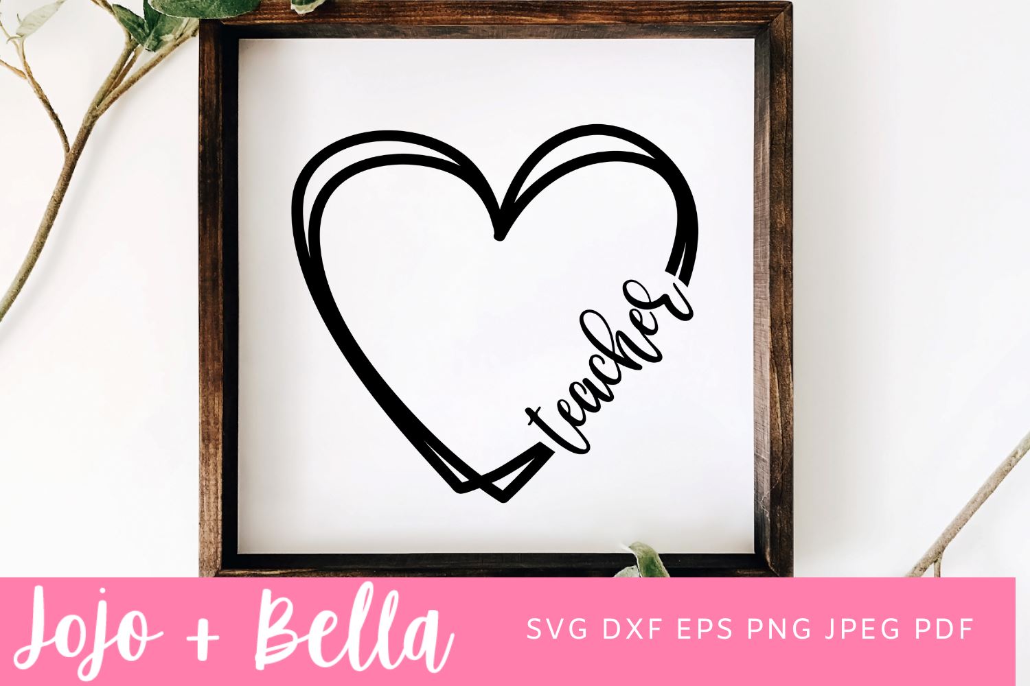 Teacher Heart, Teacher Appreciation SVG Files, Instant Download, Cricut ...