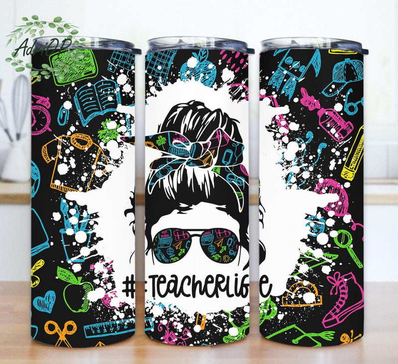 Teacher Life Tumbler Design, Teacher 20oz Skinny Tumbler, Math ...