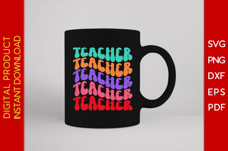 Teacher Sign SVG PNG PDF Cut File - So Fontsy