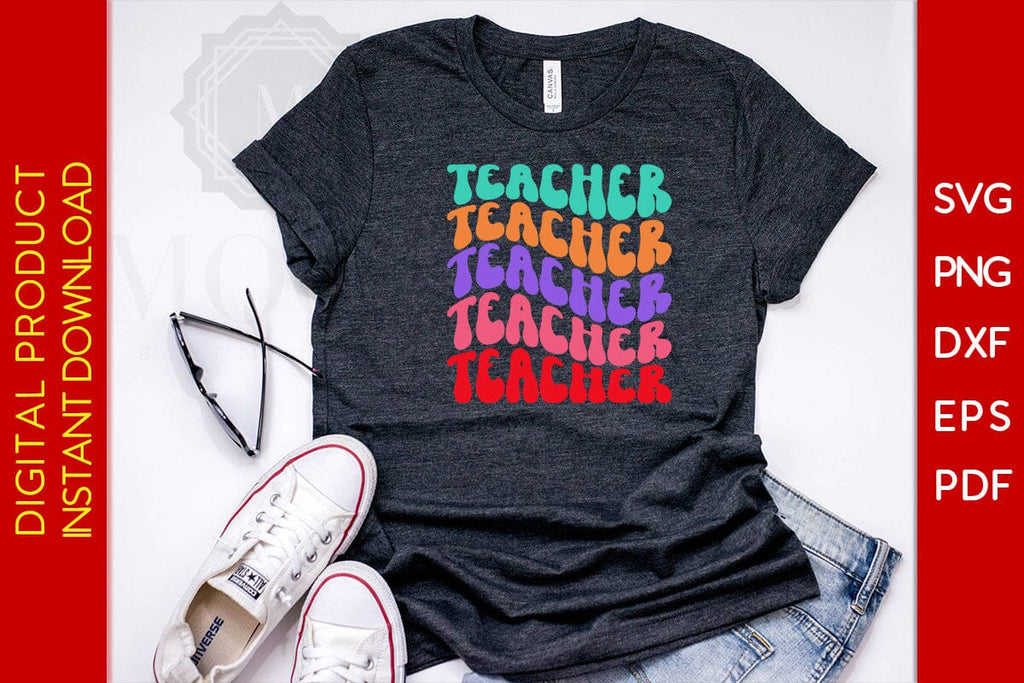 Teacher Sign SVG PNG PDF Cut File - So Fontsy