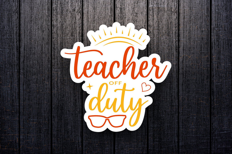 Teacher Sticker Bundle, 25 Designs - So Fontsy