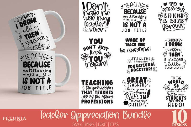 Teacher SVG Bundle | Teacher Appreciation SVG - So Fontsy