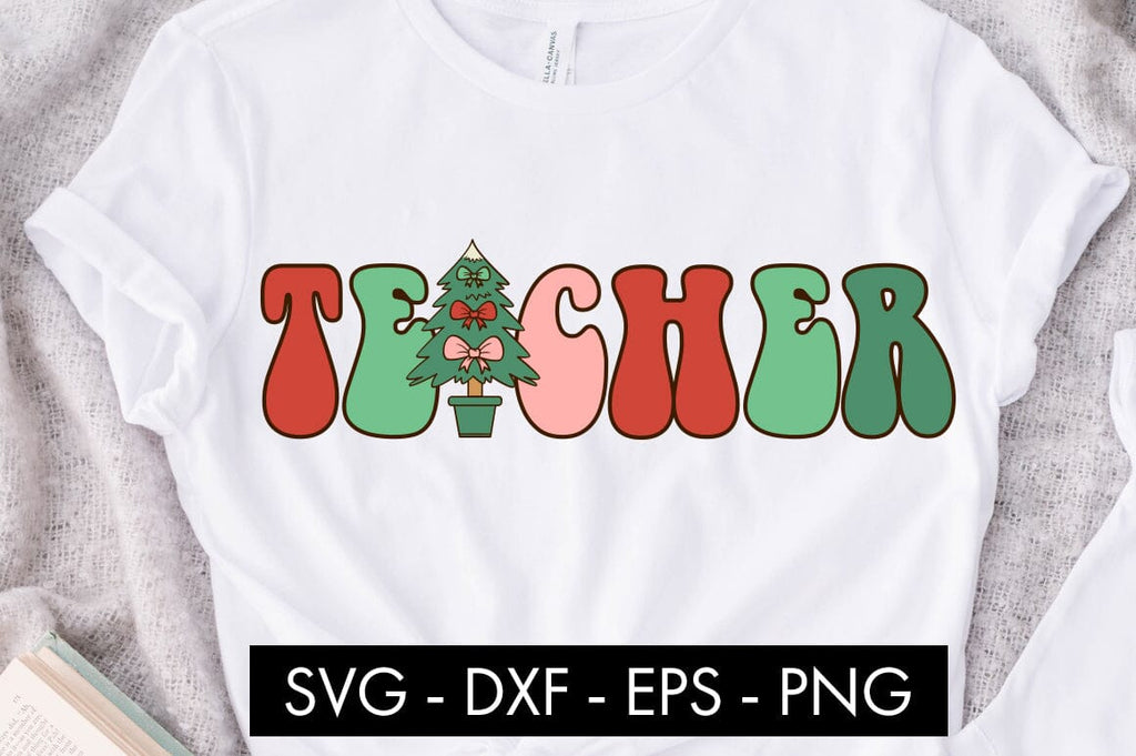 Teacher SVG Cut File PNG - So Fontsy