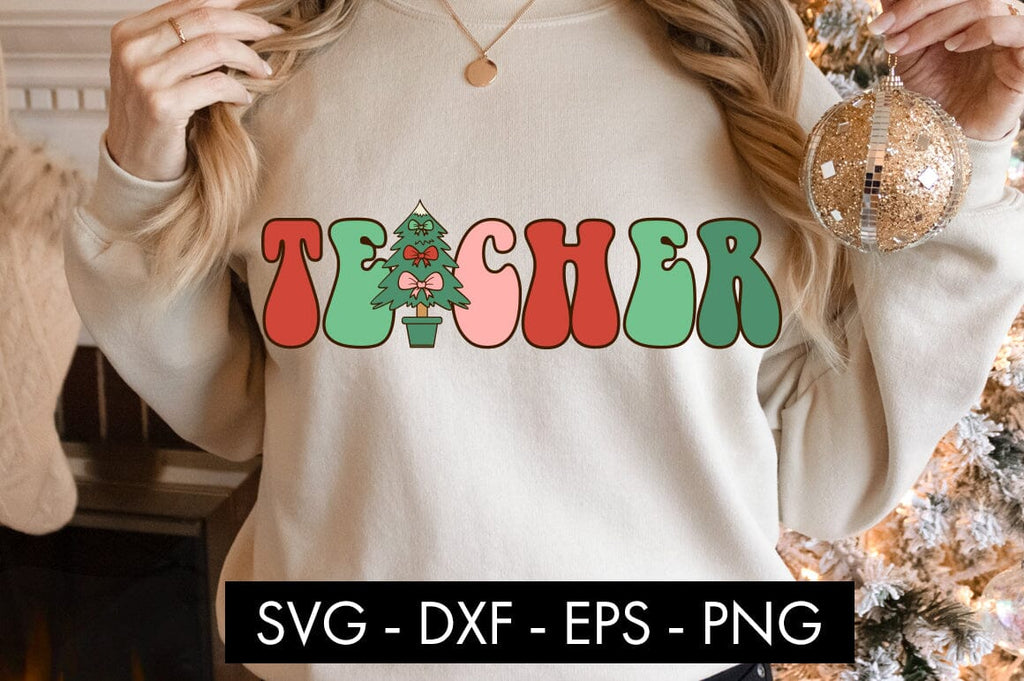 Teacher SVG Cut File PNG - So Fontsy
