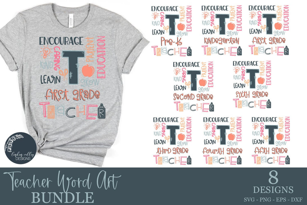 Teacher SVG-Teacher Word Art SVG-Education Typography SVG - So Fontsy