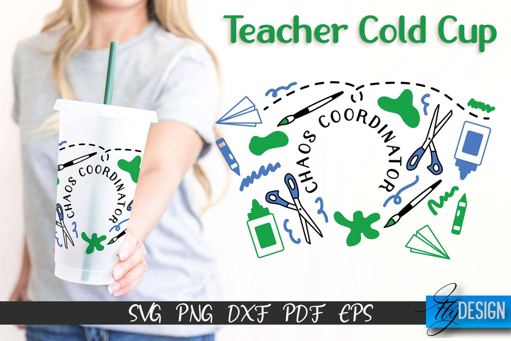 Teacher SVG | Teacher Wrap SVG | Cold cup Wrap SVG | School Cold Cup ...
