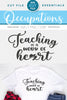Teacher svg-teaching is a work of heart - So Fontsy