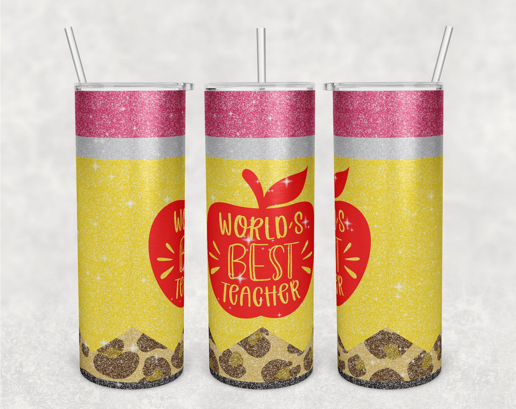 Teacher Tumbler Wraps Bundle, 20 Oz Skinny Tumbler Teacher Sublimation ...