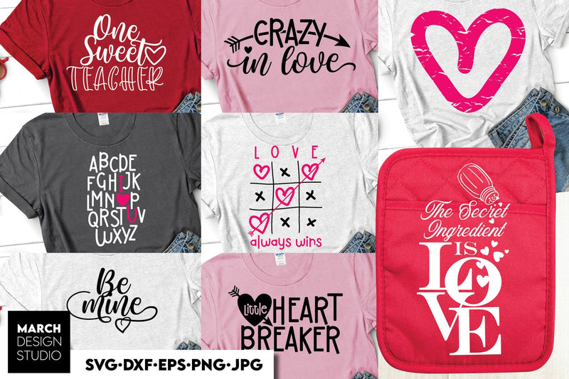 Teacher Valentine Day SVG Bundle, Teacher Bundle SVG, Valentine SVG ...