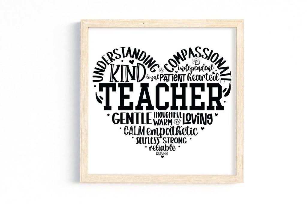 Teacher Word Art SVG Bundle - So Fontsy