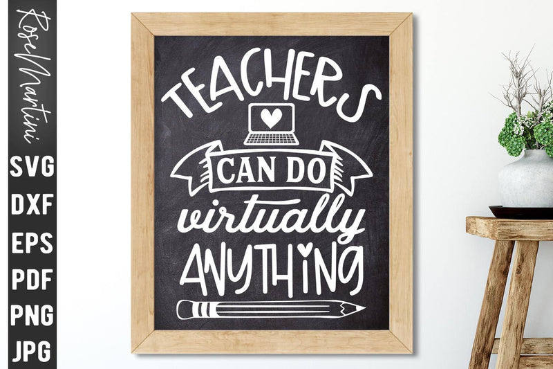 Teachers Can Do Virtually Anything SVG file for cutting machines Cricut ...