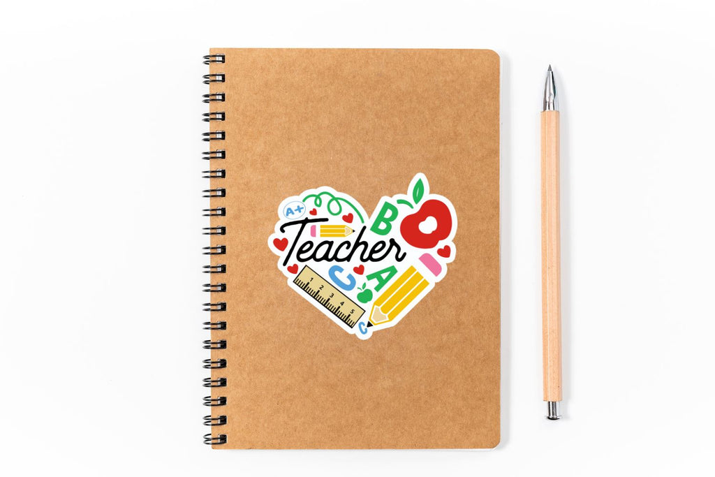 Teacher's Day heart Sticker Bundle - So Fontsy