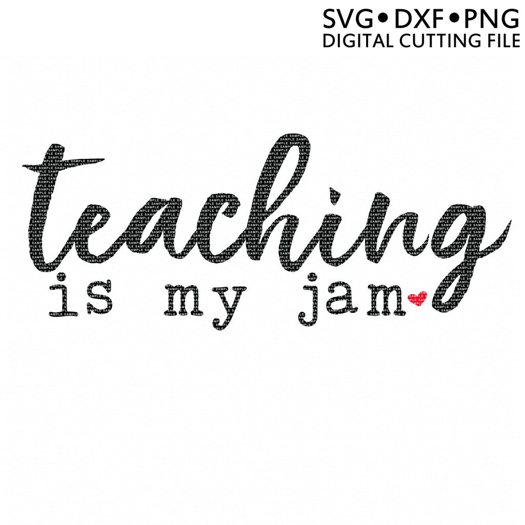 Teaching is My Jam SVG | So Fontsy