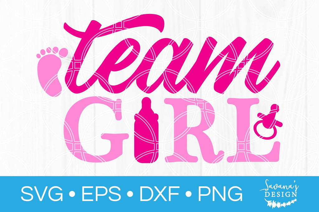 Team Girl SVG - So Fontsy