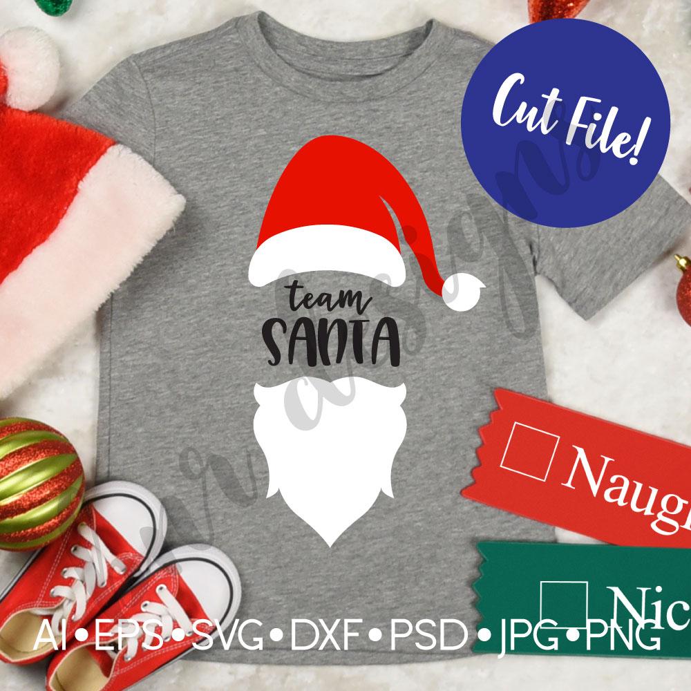 Team Santa SVG - So Fontsy