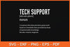 Tech Support Definition Funny Tech Support Svg Cutting File - So Fontsy