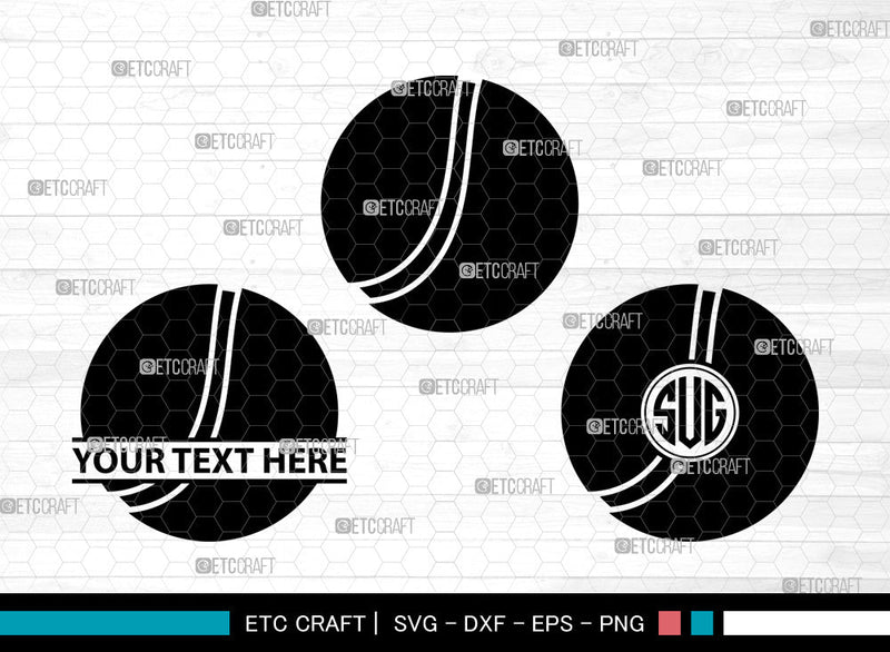 Tennis Ball Icons Monogram, Tennis Ball Svg, Sports Ball Svg, Tennis ...