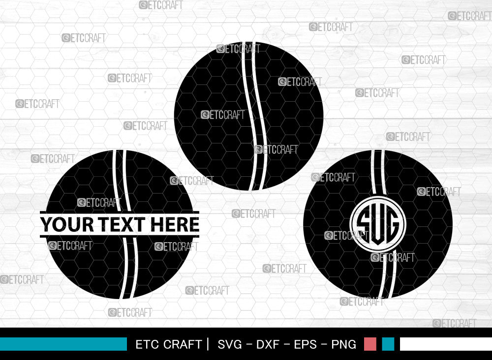 Tennis Ball Icons Monogram, Tennis Ball Svg, Sports Ball Svg, Tennis ...