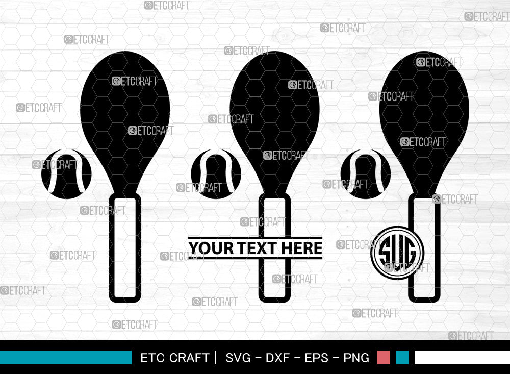Tennis Icons Monogram, Tennis Svg, Tennis Ball Svg, Tennis Racket ...
