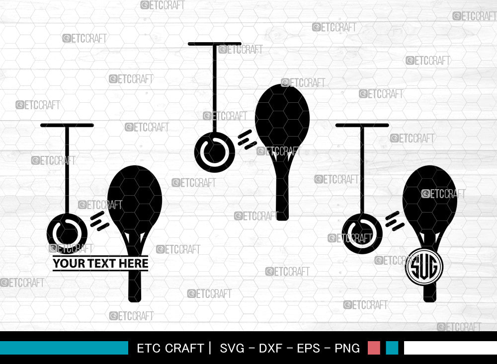 Tennis Icons Monogram, Tennis Svg, Tennis Ball Svg, Tennis Racket ...