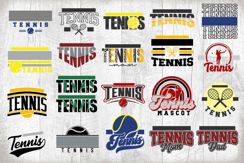 Tennis svg Bundle - Tennis Cut File - Tennis Template Bundle - svg - e ...