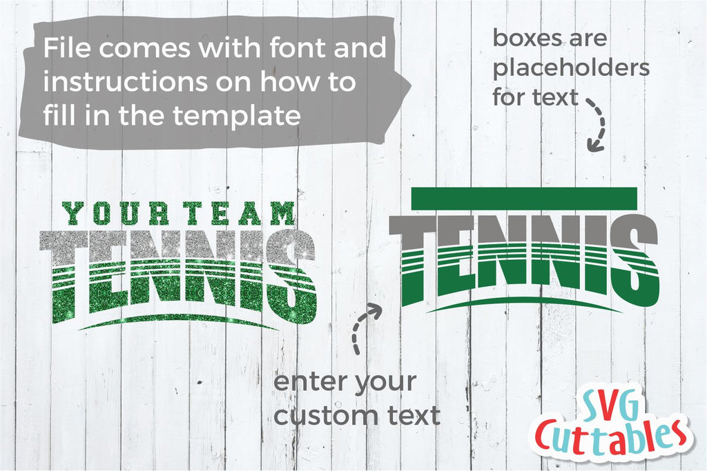 Tennis Template 002 - So Fontsy
