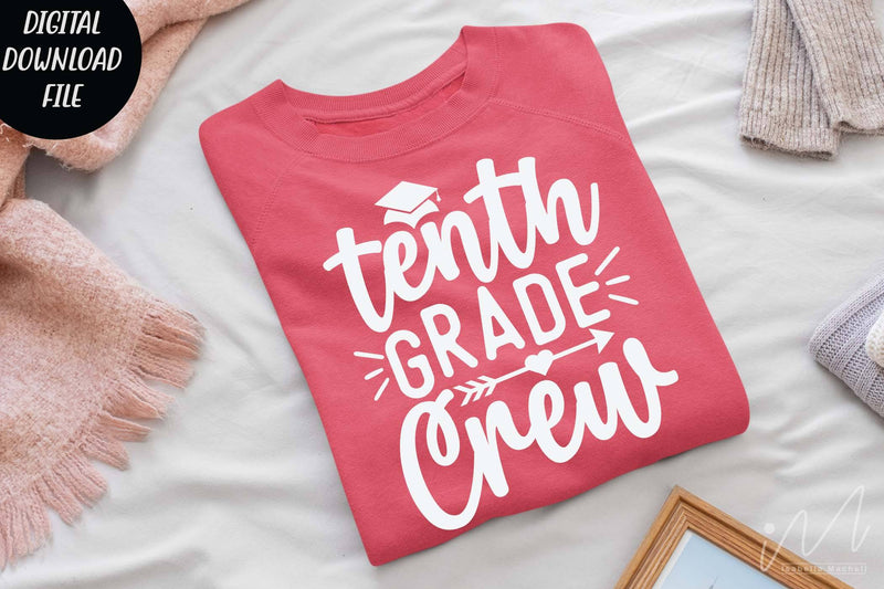 Tenth grade crew svg, Halloween t shirt svg,Tenth grade teacher svg ...
