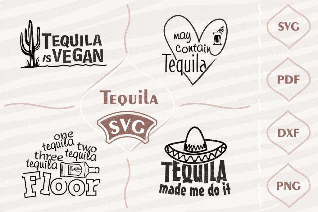 Tequila SVG bundle - So Fontsy