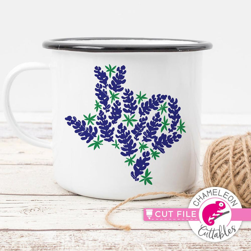 Texas Bluebonnet - Spring - SVG - So Fontsy