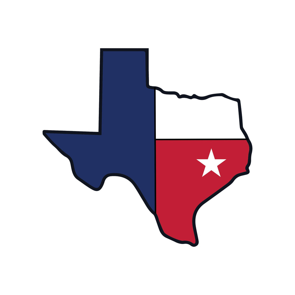 Texas Flag in color, Texas State Map and Flag Print to Cut Files - So ...