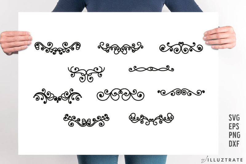 Text Divider SVG Cut Files | Doodle Text Dividers for Cricut - So Fontsy