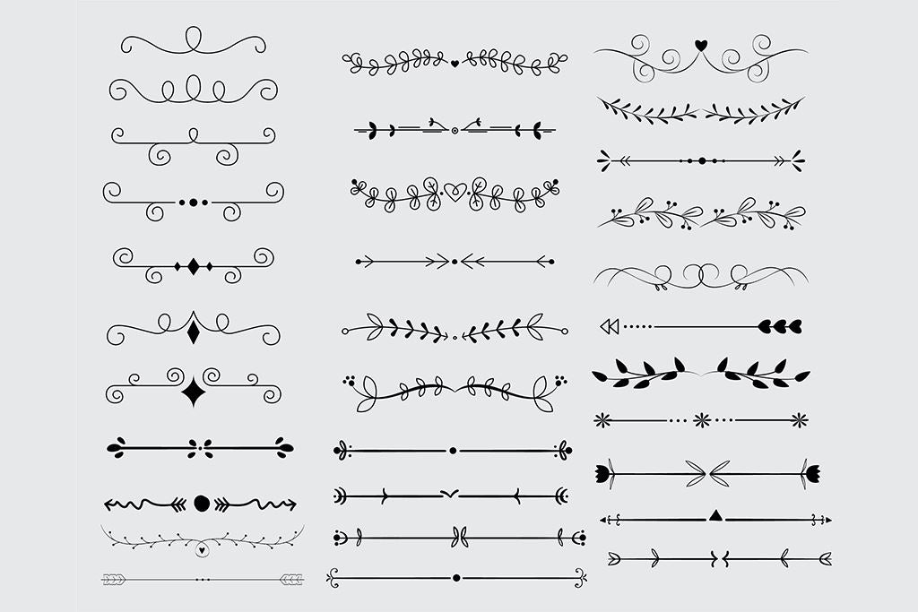Text Dividers Svg Bundle - So Fontsy