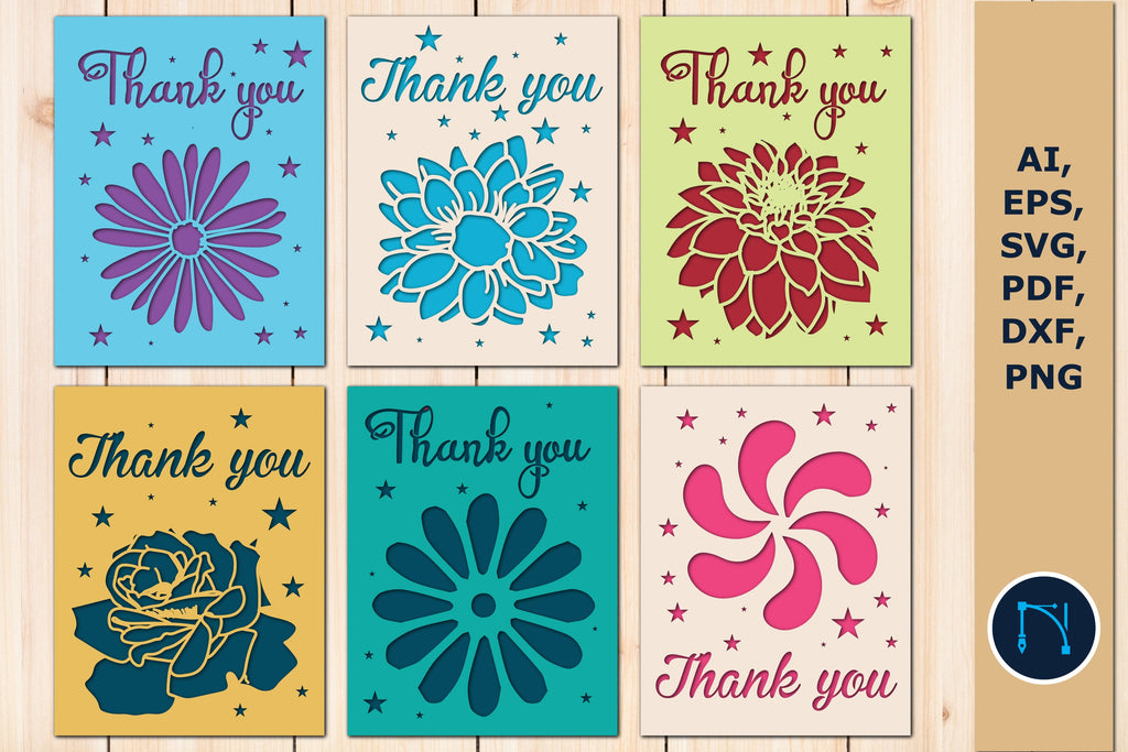 Thank you card SVG for Cricut SVG bundle - So Fontsy