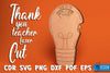 Thank You Teacher Laser Cut SVG | Teacher SVG Design | CNC Files - So Fontsy